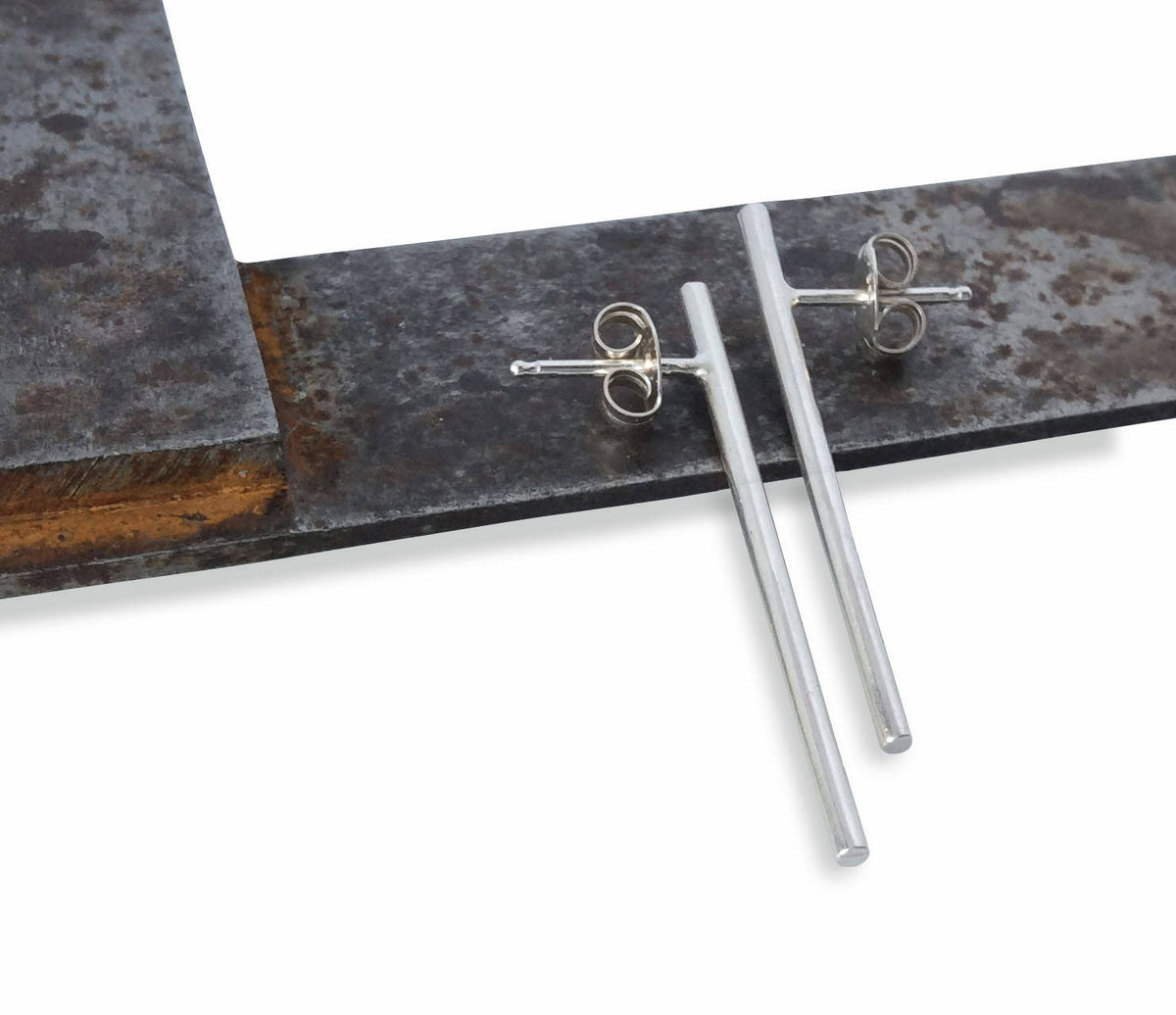 Batten Bar Studs in Sterling Silver – Queens Metal